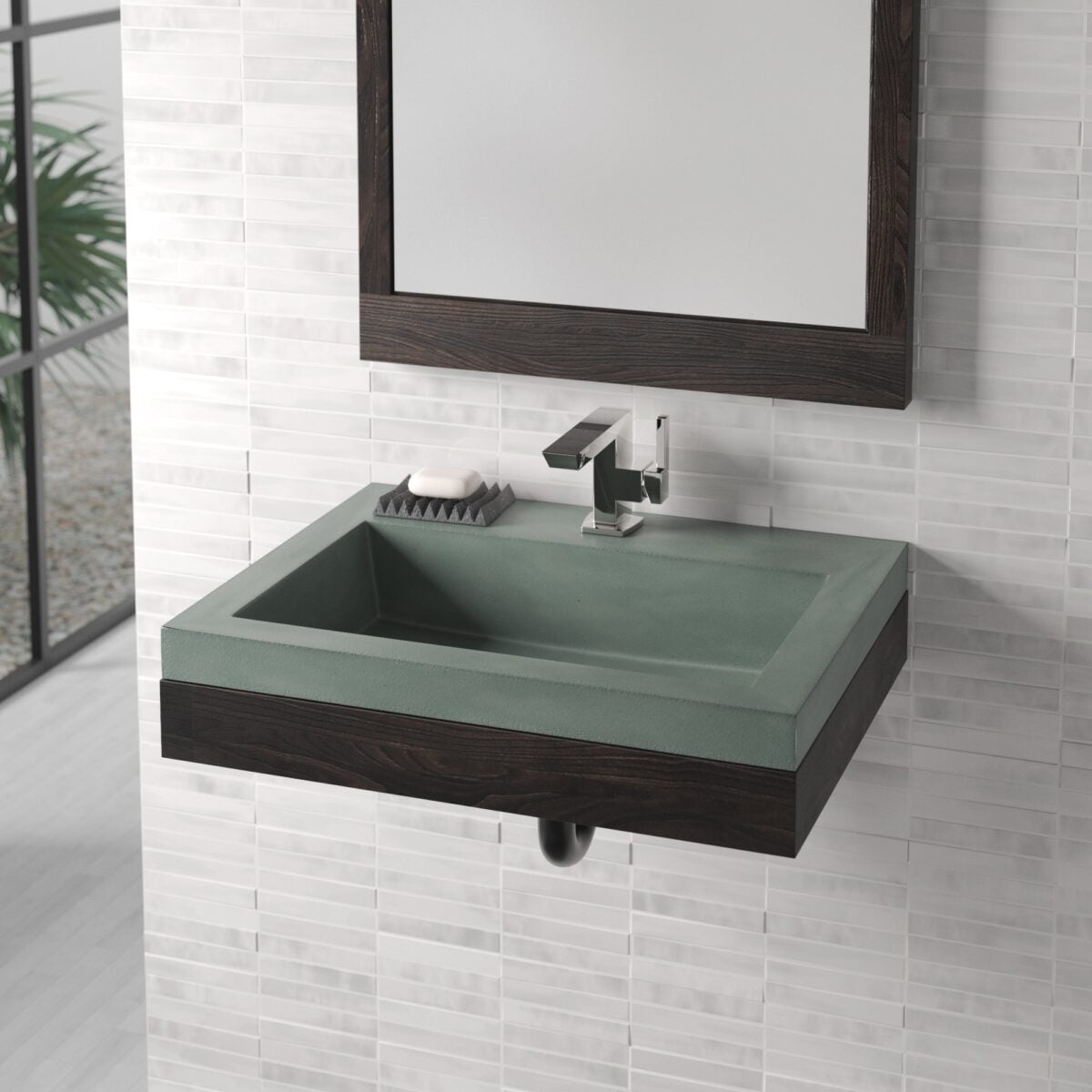 Trough 2419 24” Concrete Bathroom Sink | Native Trails