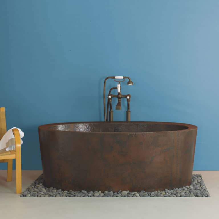 Avalon 72-Inch Concrete Soaking Tub | Native Trails